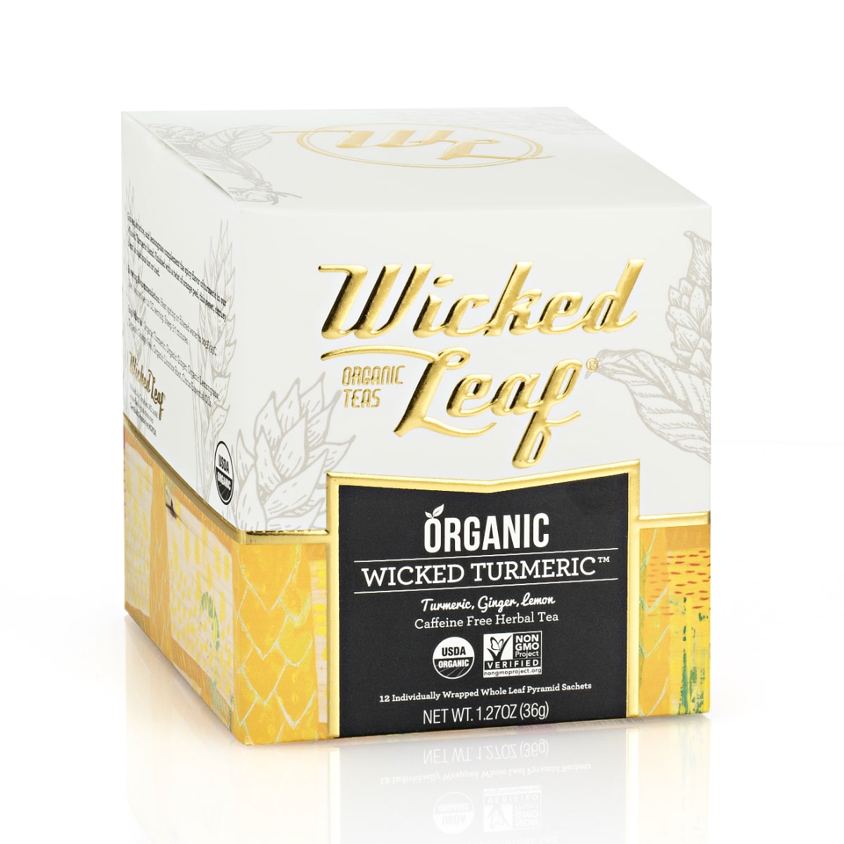 Wicked Leaf Organic Tea Wicked Turmeric Caffeine Free Herbal Tea ...